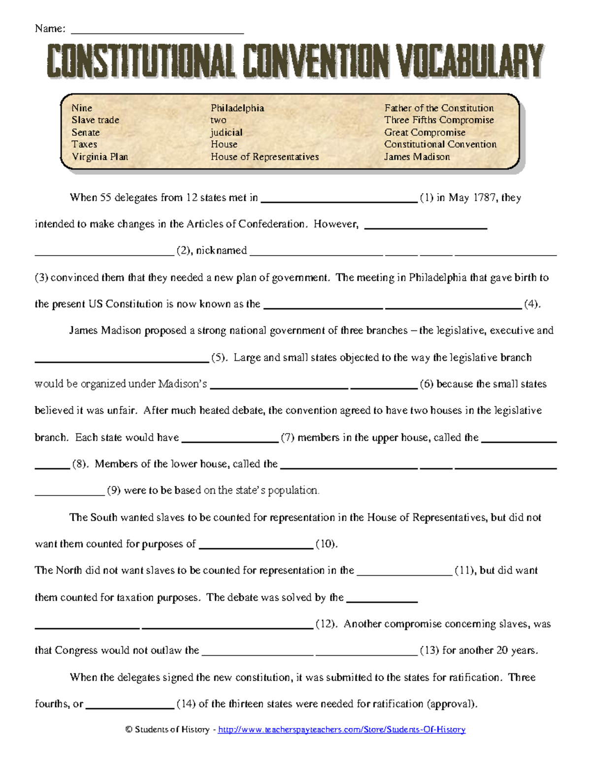 Demetris Martin (SHFA) - Constitutional Convention Vocabulary - Name ...