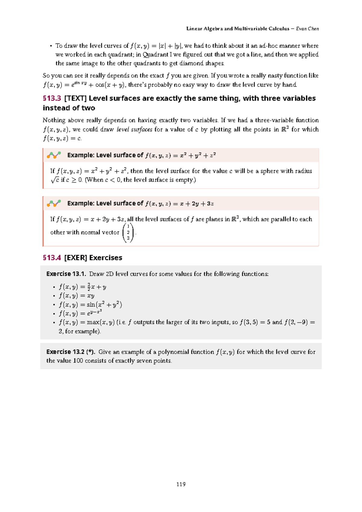 Calculus Notes Summary: Level Curves & Surfaces (Lamv Part 60) - Studocu
