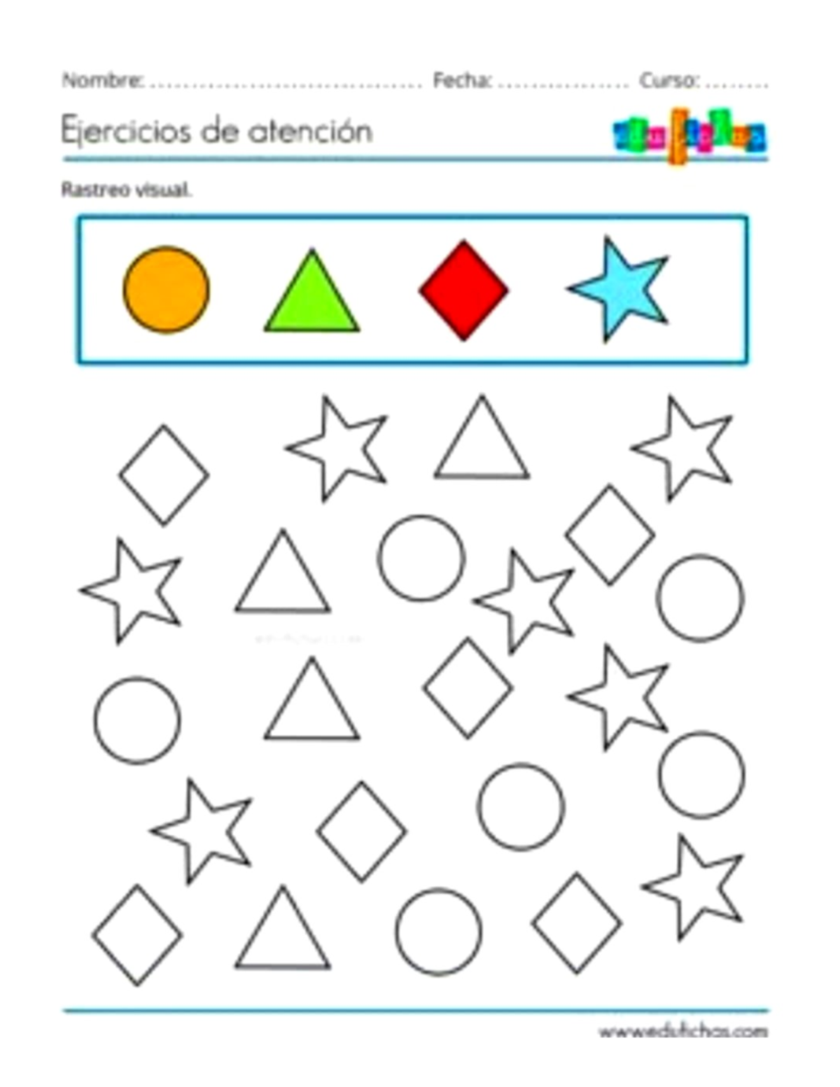 Ejercicios de Atención y Rastreo Visual - Curso OAOK WA 73 - Studocu