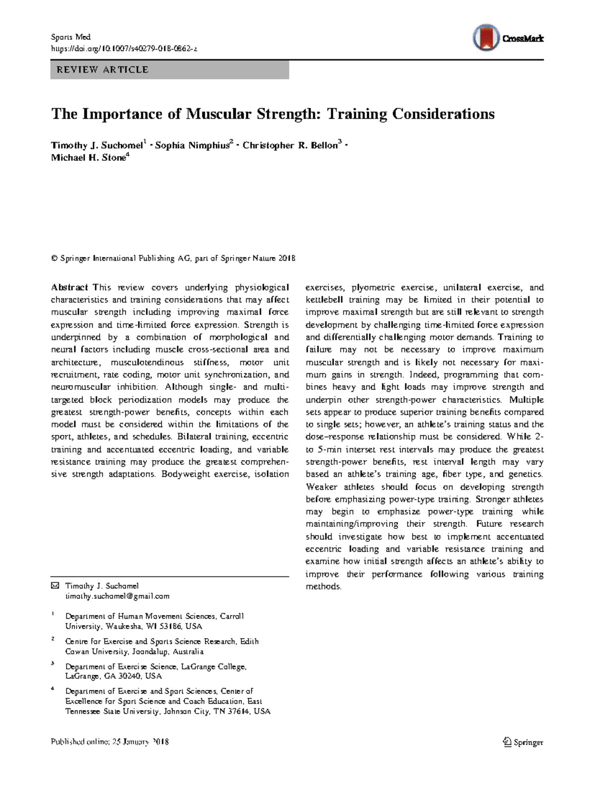 The Importance of Muscular Strength: Training Considerations (002 ...