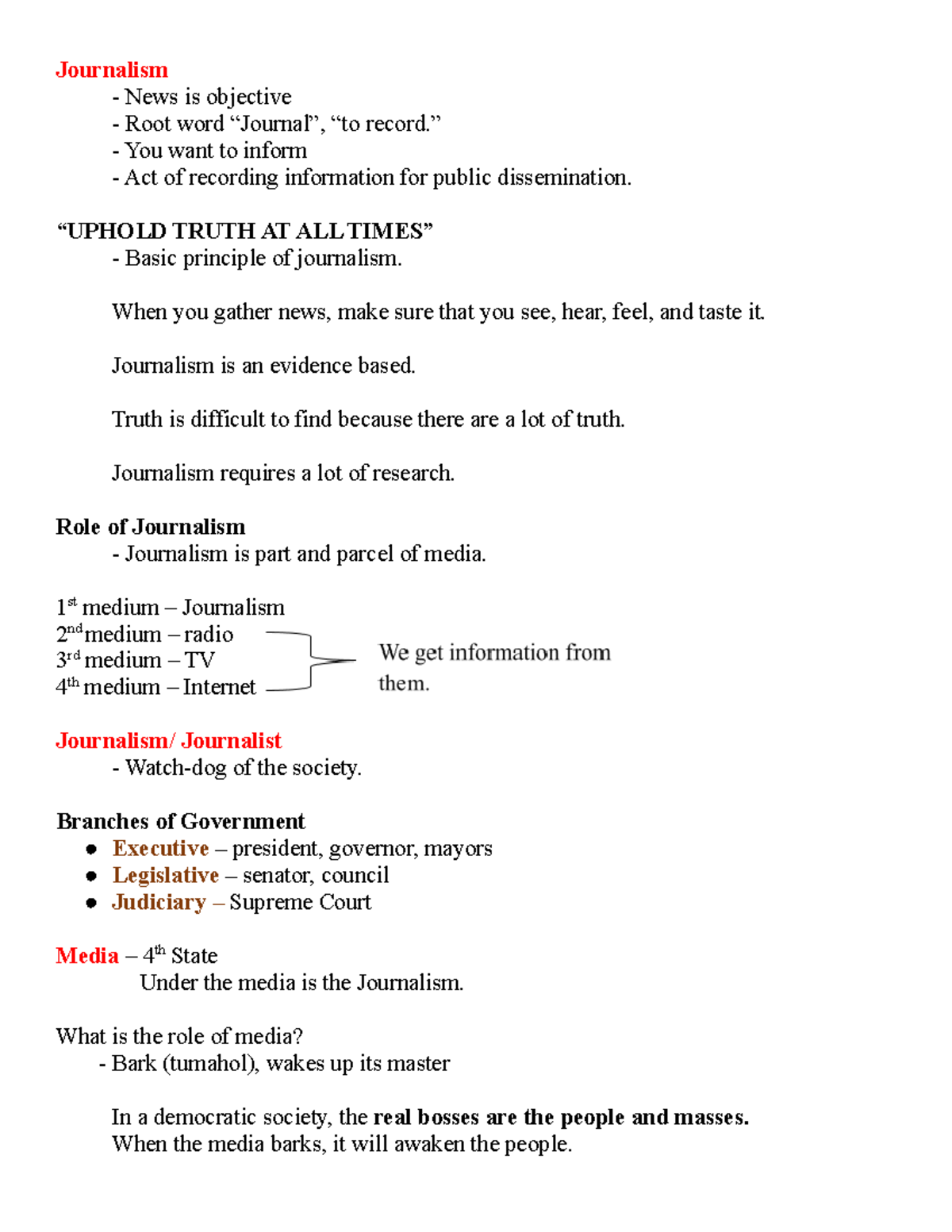 Campus Journalism - Journalism - News is objective - Root word