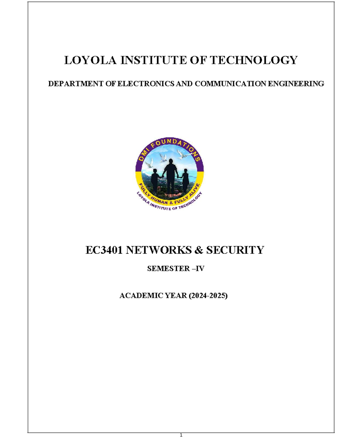 EC3401 Networks and Security Lecture Notes: Unit I Overview - Studocu