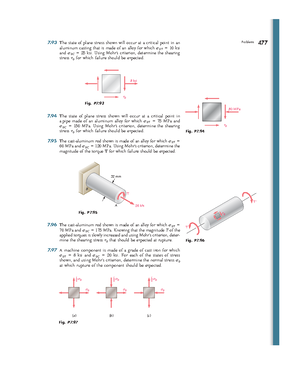 5 - Mechanics of Materials - 612 SAMPLE PROBLEM 9. For the beam and ...