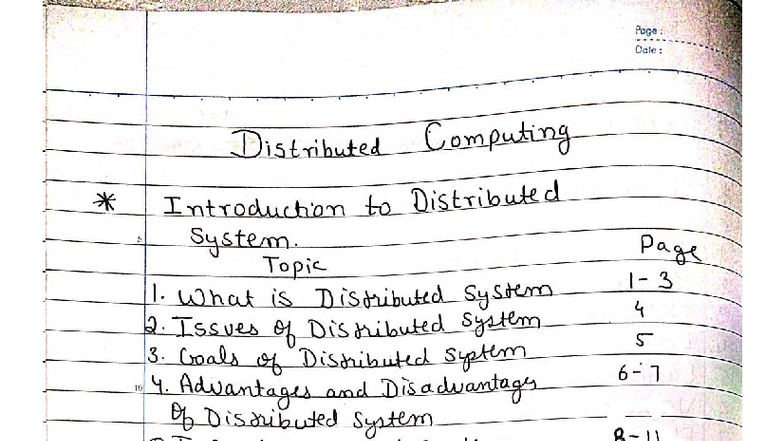 Distributed Systems Overview: Concepts, Models, and Issues - Studocu