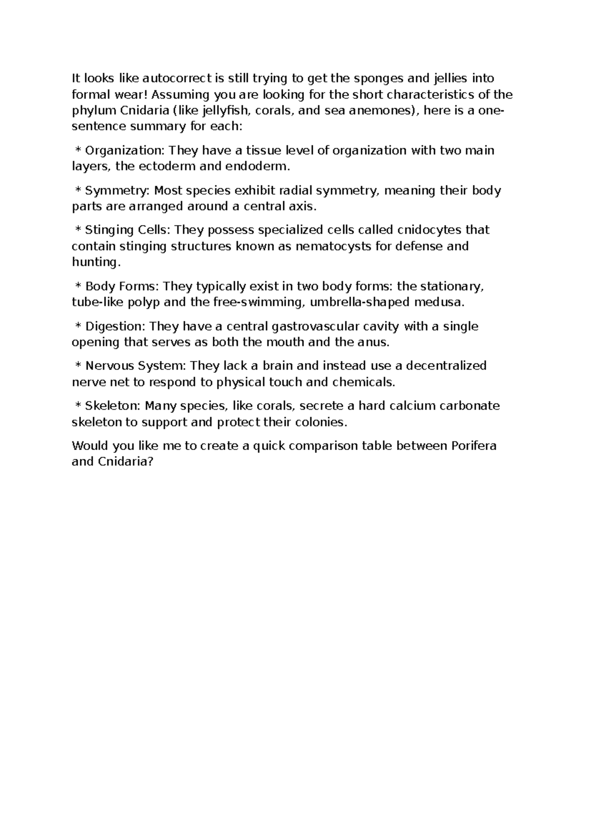 Cnidaria Characteristics Summary: Key Features of Jellyfish & Corals ...