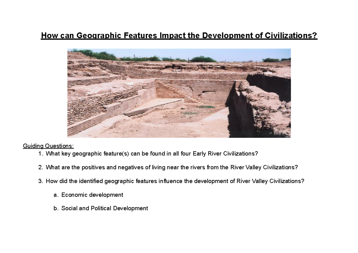 PBA Research: Impact of Geographic Features on Civilizations - Studocu
