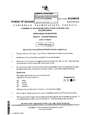 819976927 CSEC Physics January 2025 P2 - TEST CODE 01238020 FORM TP ...