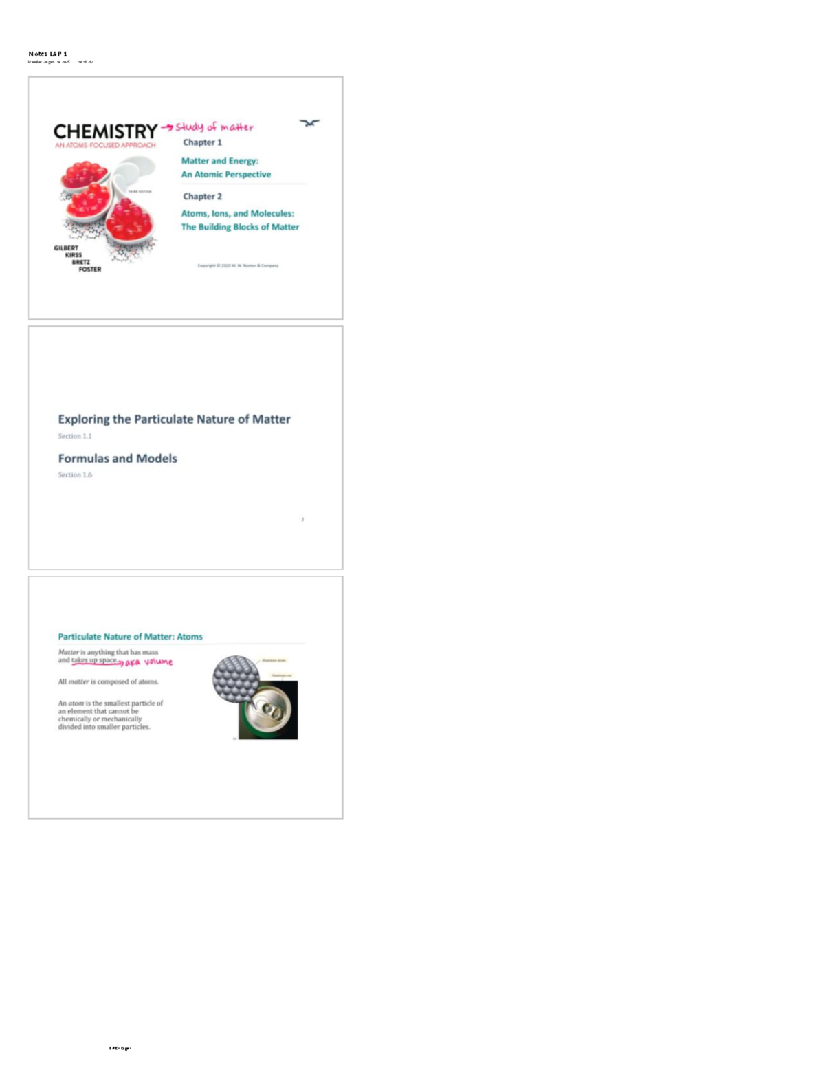 Chemistry Notes LAP 1: Ionic & Covalent Compounds Overview - Studocu