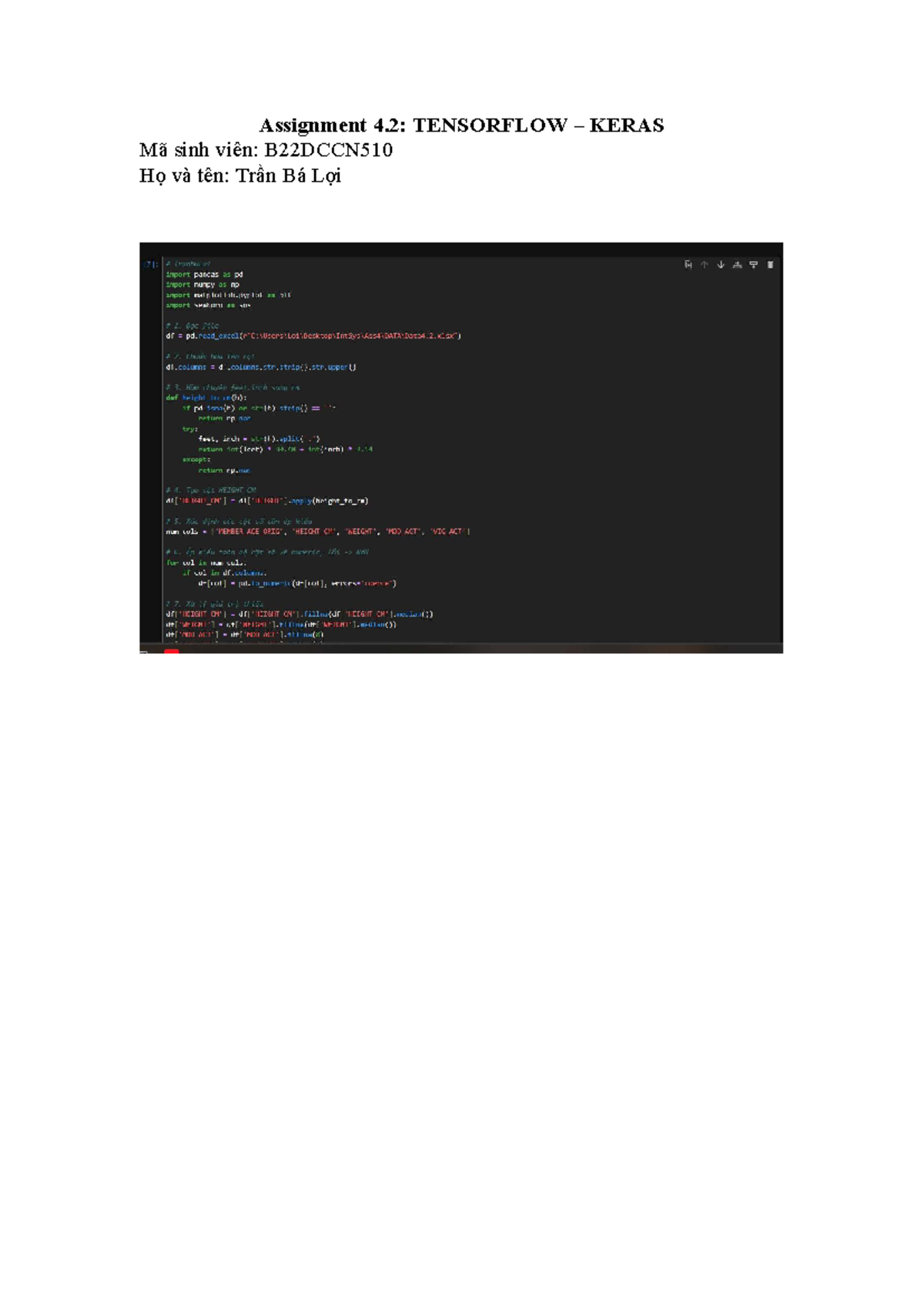 Assign 4 - thầy Quế Okhe - Phát triển hệ thống thông minh - Assignment ...