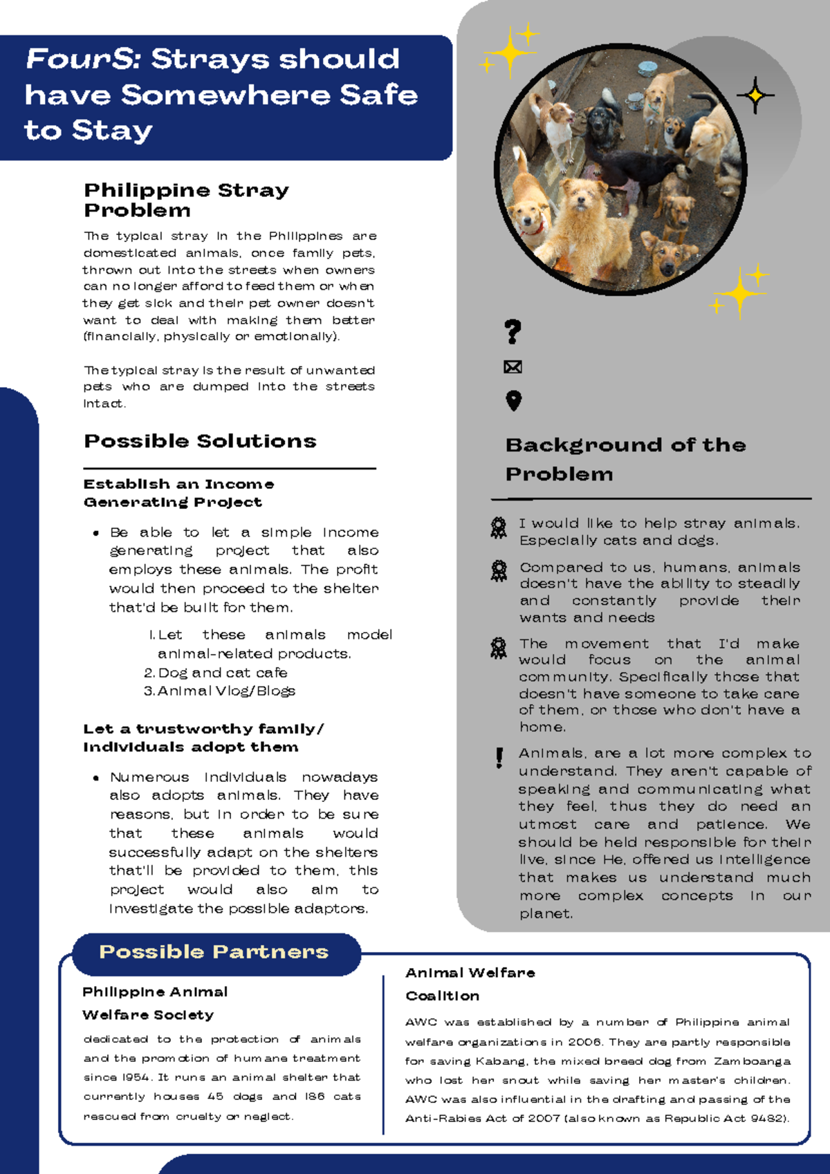 Four S-Philippine Stray Problems - FourS: Strays should have Somewhere ...
