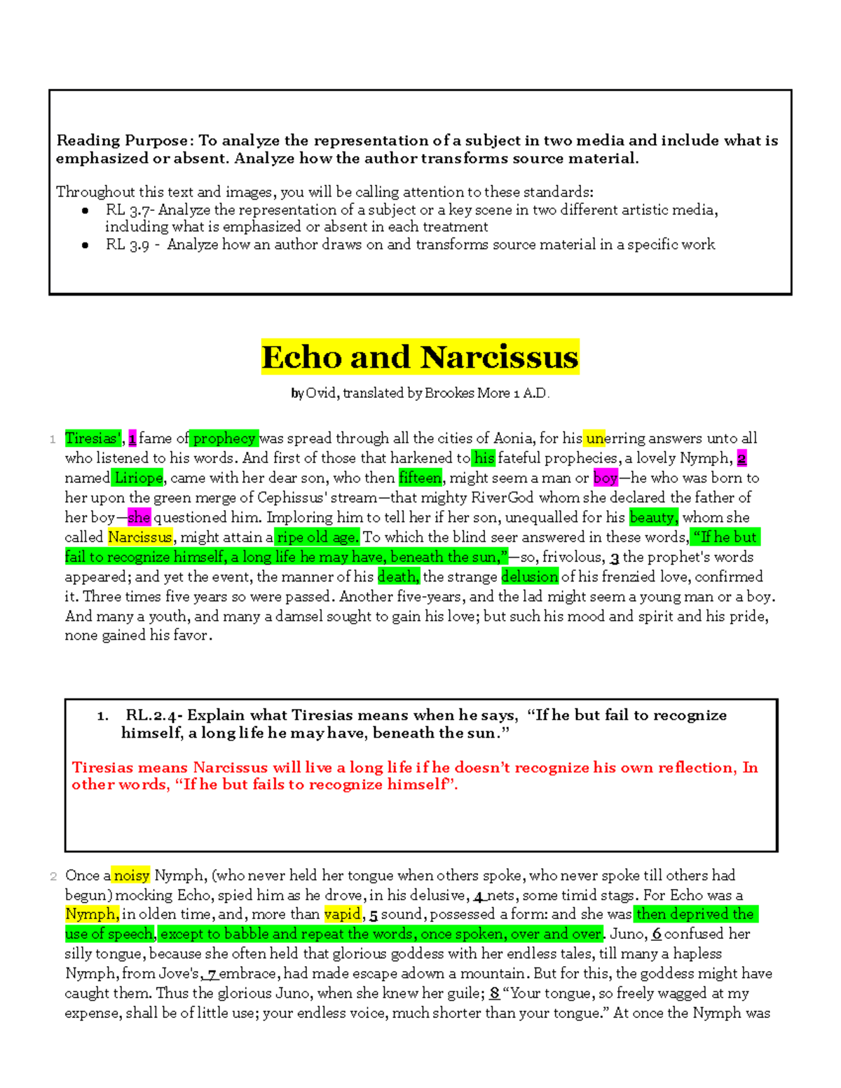 Copy of Student Copy Echo and Narcissus Text - Deprecated API usage ...