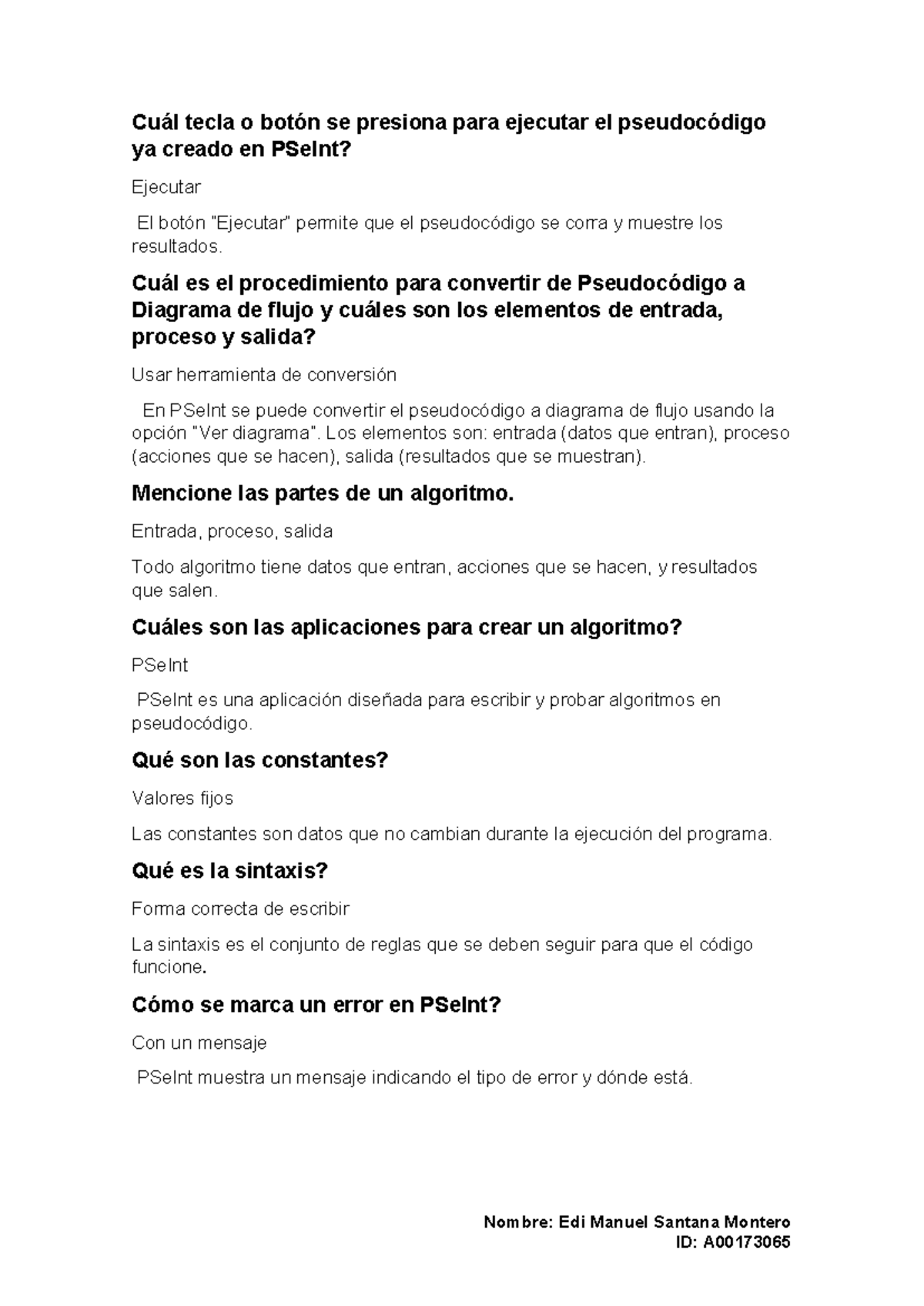 PSeInt: Ejecución de Pseudocódigo y Diagramas de Flujo - Studocu