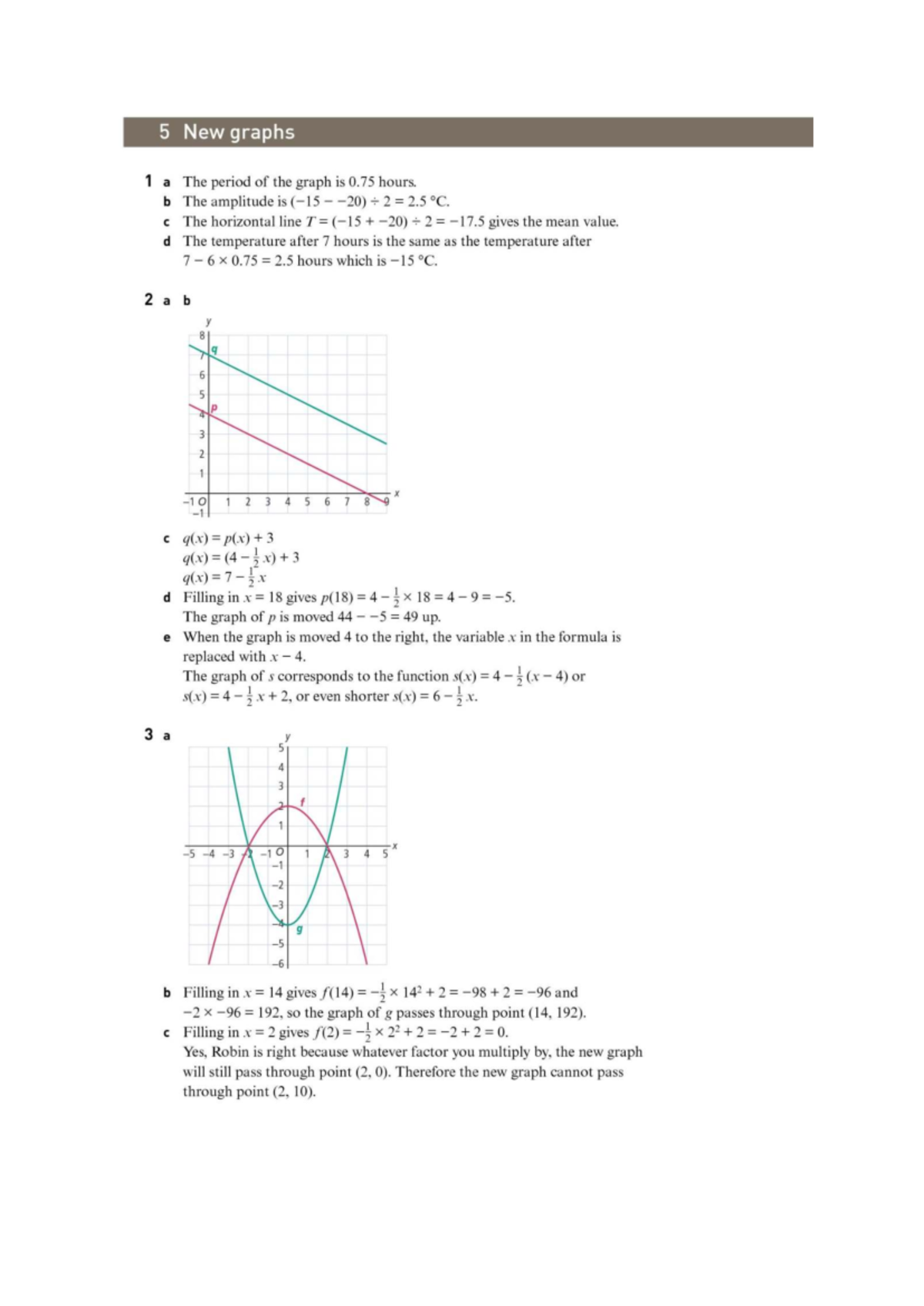 Chapter 5&7 Practice Test Solutions for Graph Functions - Studeersnel