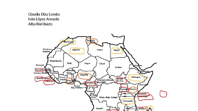 Map of African English Proficiency and Usage - Studocu
