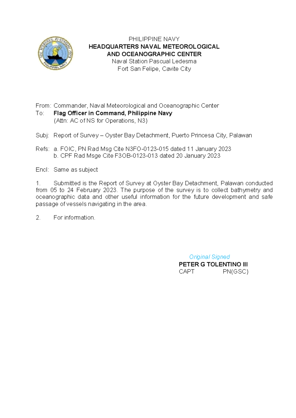 Oyster Bay Survey Report: Hydrographic Analysis | PN Survey OBD - Studocu