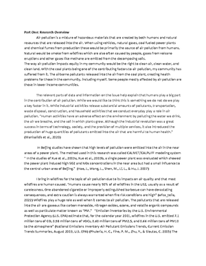 [Solved] SCI 214 Module One Journal Guidelines and Rubric Air pollution ...