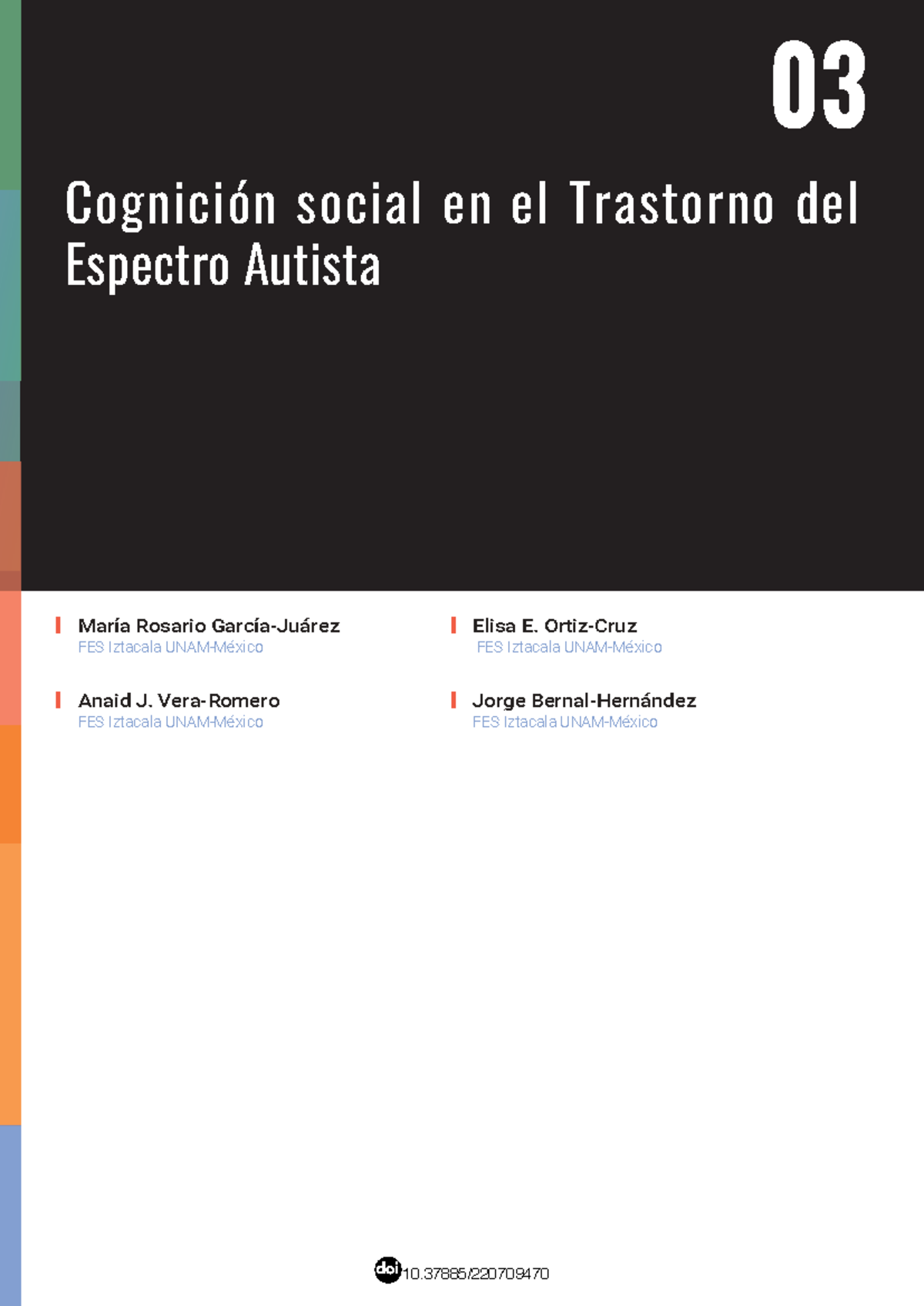 Cognición Social en el Trastorno del Espectro Autista (TEA) - FES ...