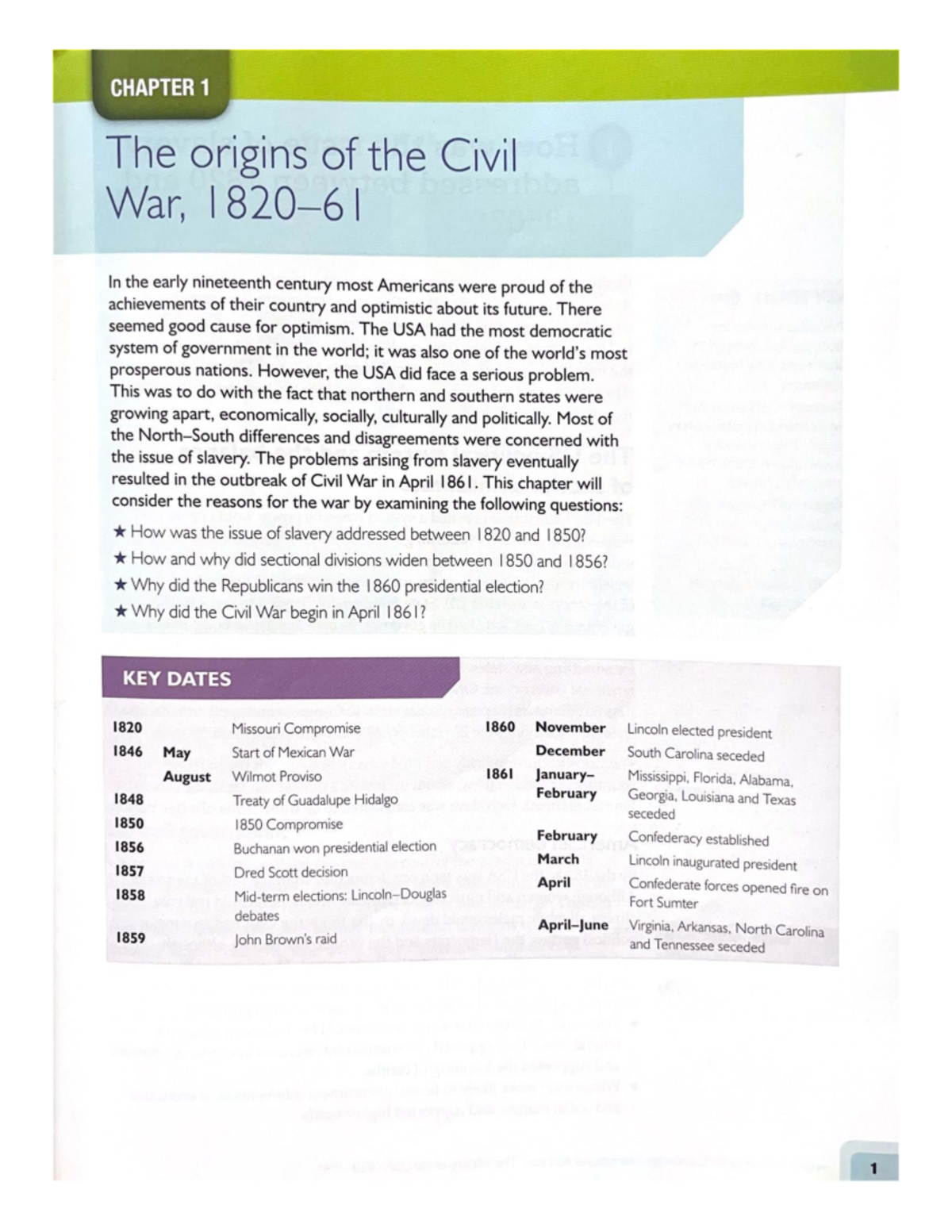 Final Exam Review Notes for ABC 101: Origins of the Civil War - Studocu
