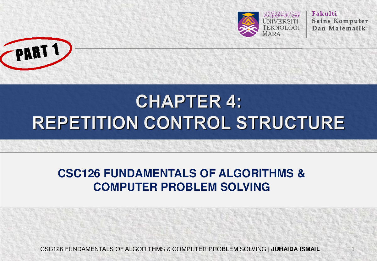 CSC126 Lesson on Repetition Loops and Iteration Structures - Studocu