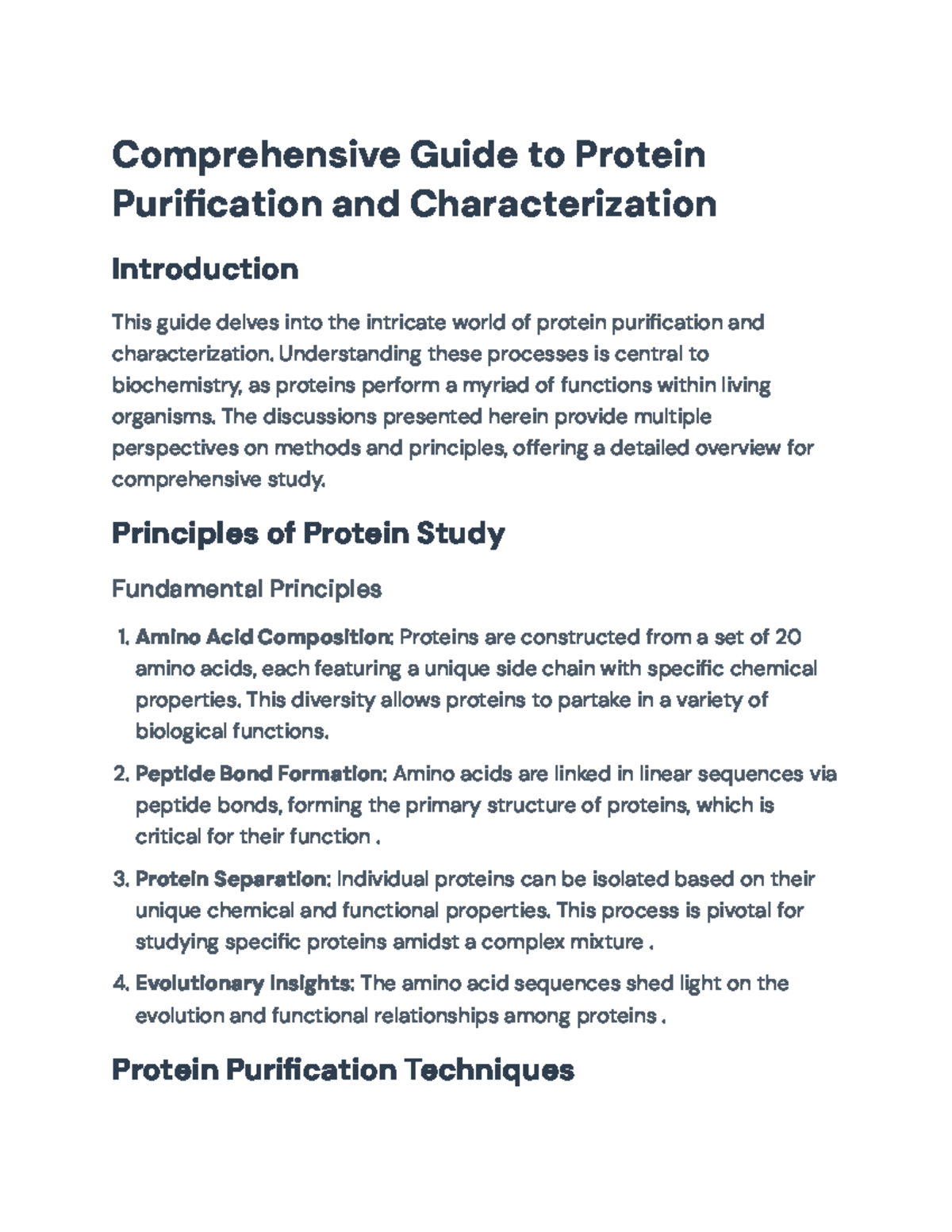 A Comprehensive Guide to Protein Purification and Characterization ...