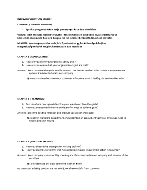 Individual Assignment MGT 162 - INDIVIDUAL ASSIGNMENT STUDENT SELF ...