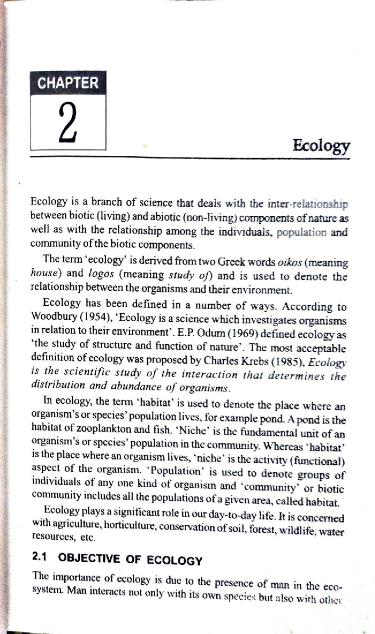 EVS CH-Ecology: Comprehensive Study Notes for Environmental Science ...