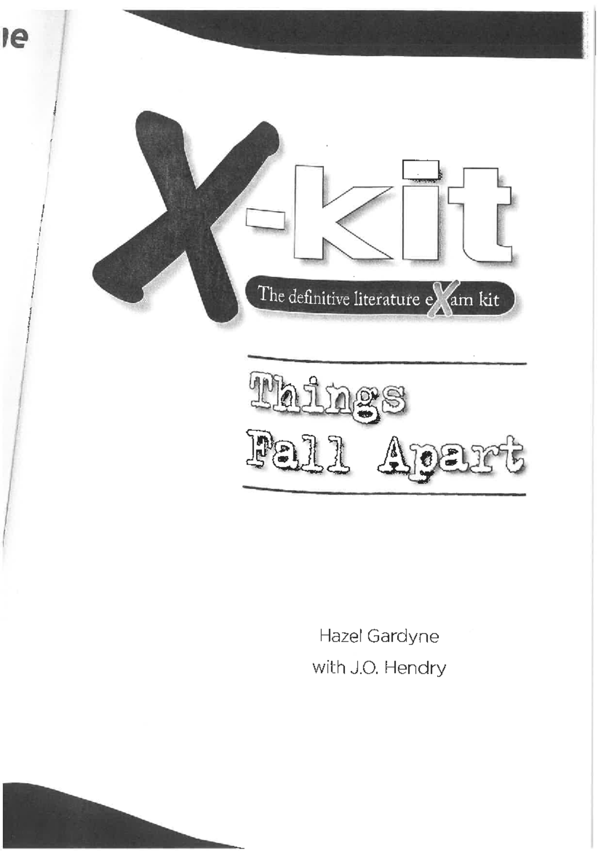 Things Fall Apart (ENG 10-12) Comprehensive Study Guide Review - Studocu