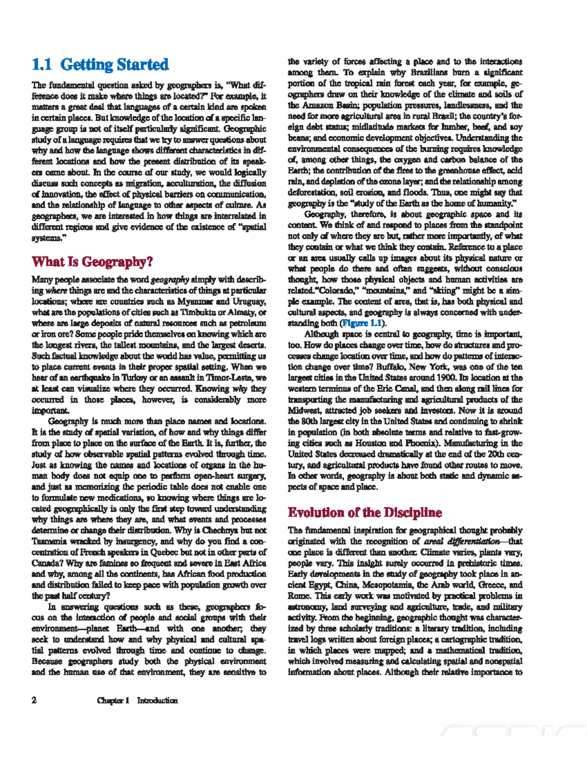 Chapter 1 - Key Themes in Human Geography (GEOG 101) - Studocu