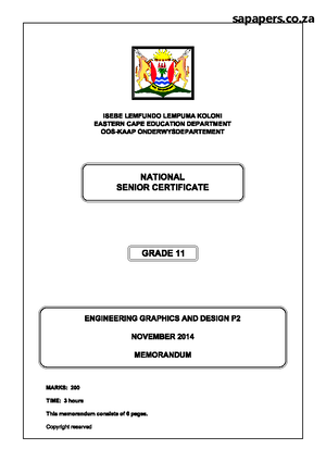 Engineering Graphics & Design PAT GR 12 2025 Eng - ENGINEERING GRAPHICS ...