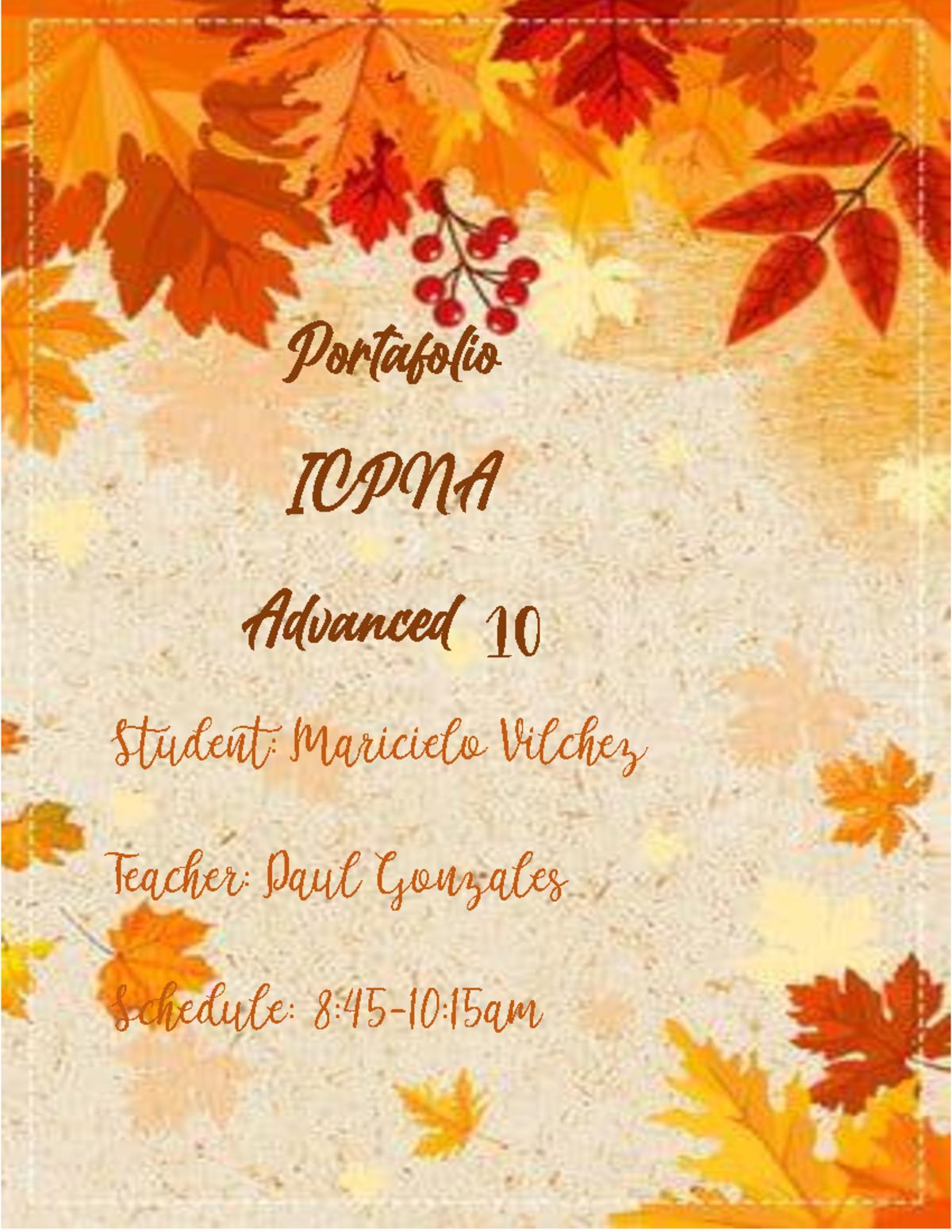 Advanced 10 Portfolio - Student Work & Reflections (ICPNA) - Studocu