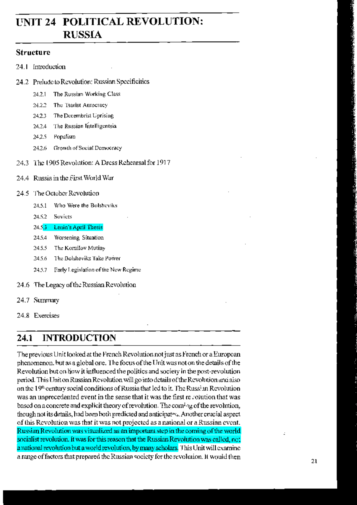Analysis of the Russian Revolution: Course Code 1065204671 - Studocu