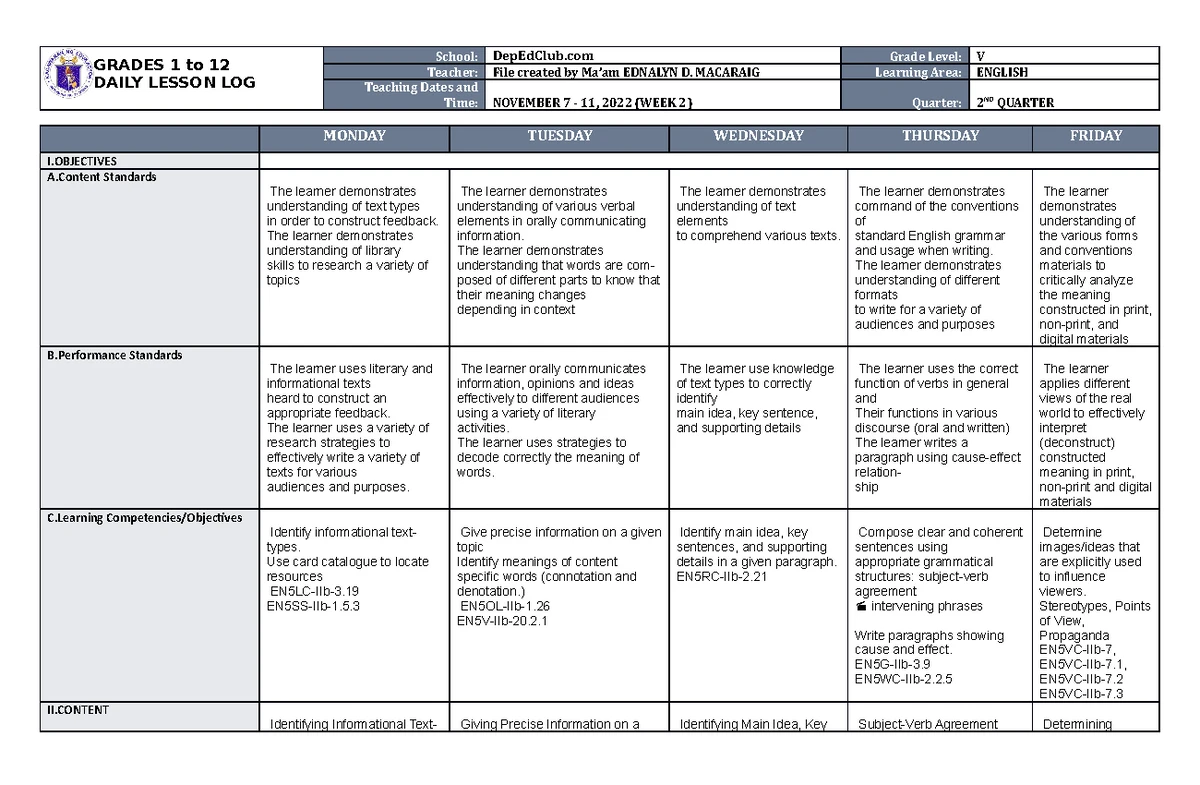 English 5 q1 mod2 lesson 2 inferring meaning of words with affixes ...