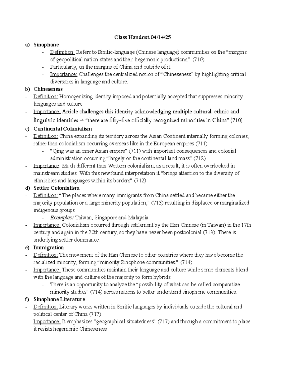 Intro to Chinese: Sinophone Communities and Cultural Diversity - Class ...
