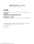 FIT2004 - Monash - Algorithms And Data Structures - Studocu
