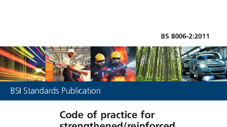 BS 8006:2011 Part 2 - Soil Nail Design Guidelines and Standards - Studocu
