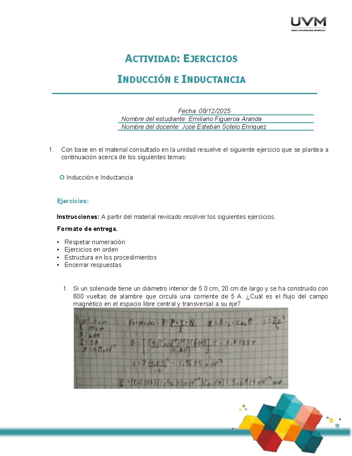 Actividad 14: Ejercicios de Inducción e Inductancia - Electricidad y ...