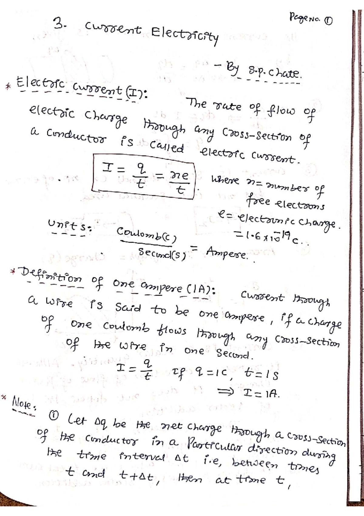 3. Current Electricity CBSE Board Notes - Studocu