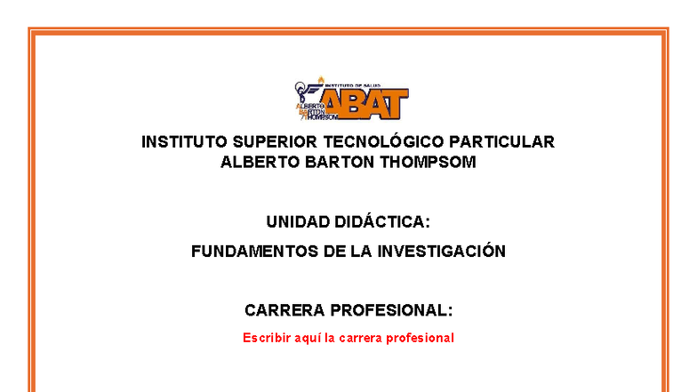 Instructivo para el Informe de Investigación - Conoc Prof II Ciclo 25 ...