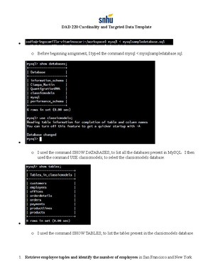 Ciampa Martin 2-4Lab - Module 2-4 Lab - DAD 220 Module 2-4 Lab: Updating Tables Connect to the ...