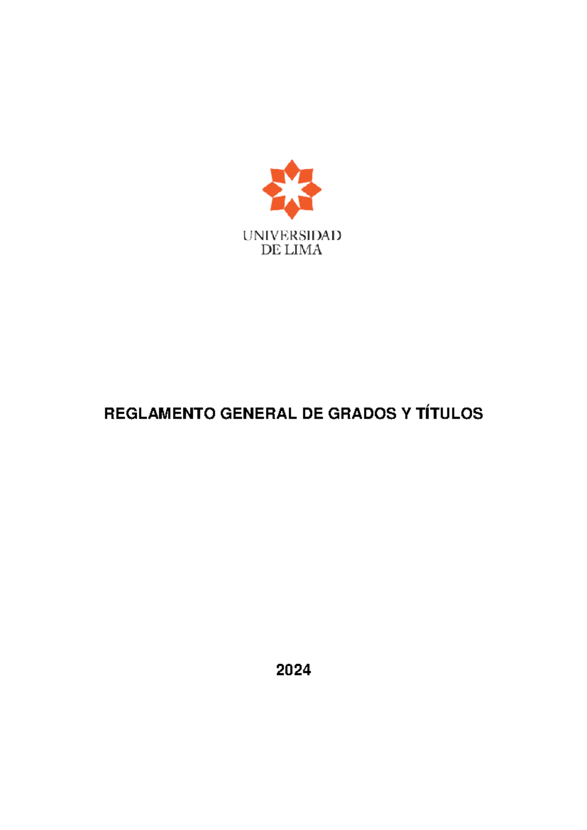 Reglamento General de Grados y Títulos 2024 - CD 13-03-2024 - Studocu