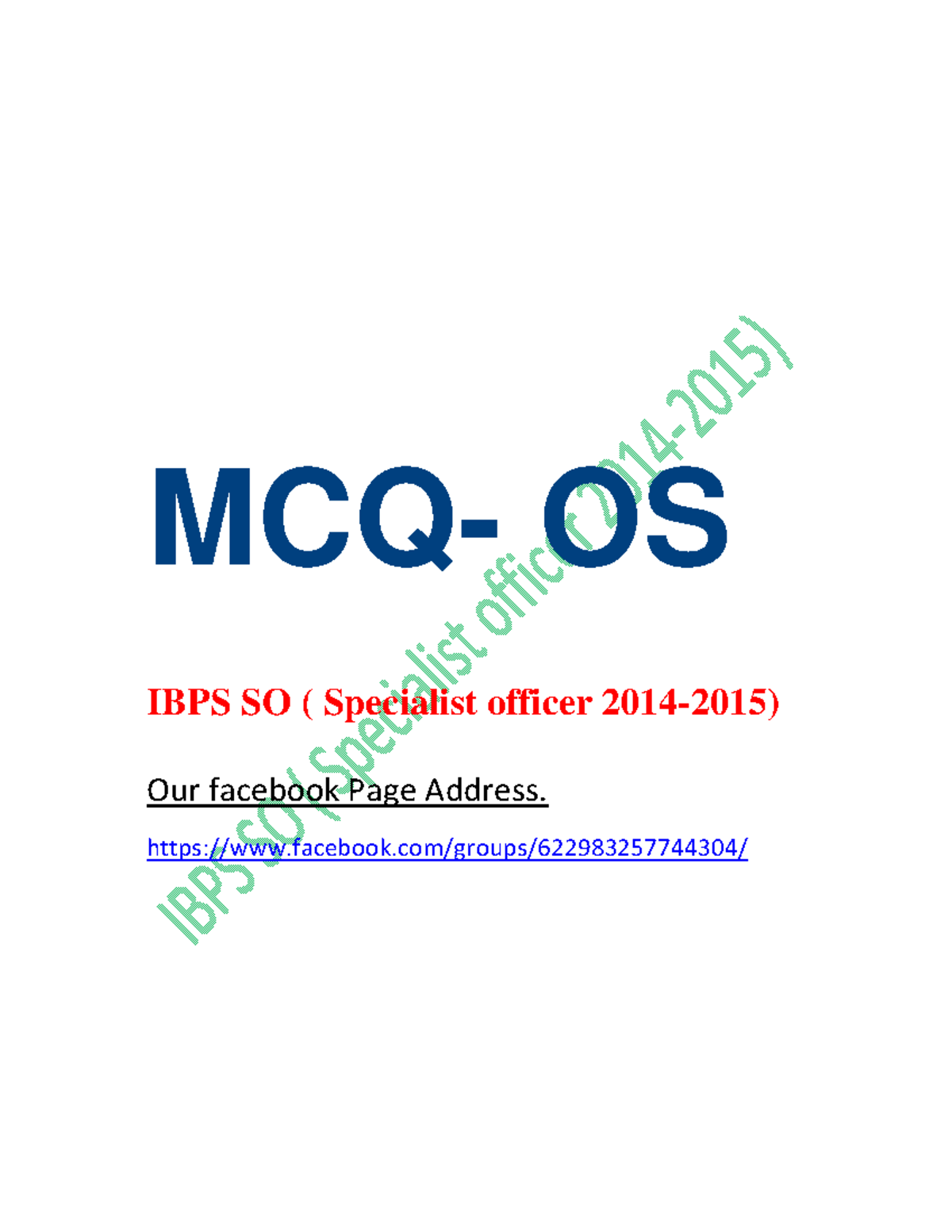 218120343 Operating Systems MCQ Bank for SBI SO 440 - Study Guide - Studocu