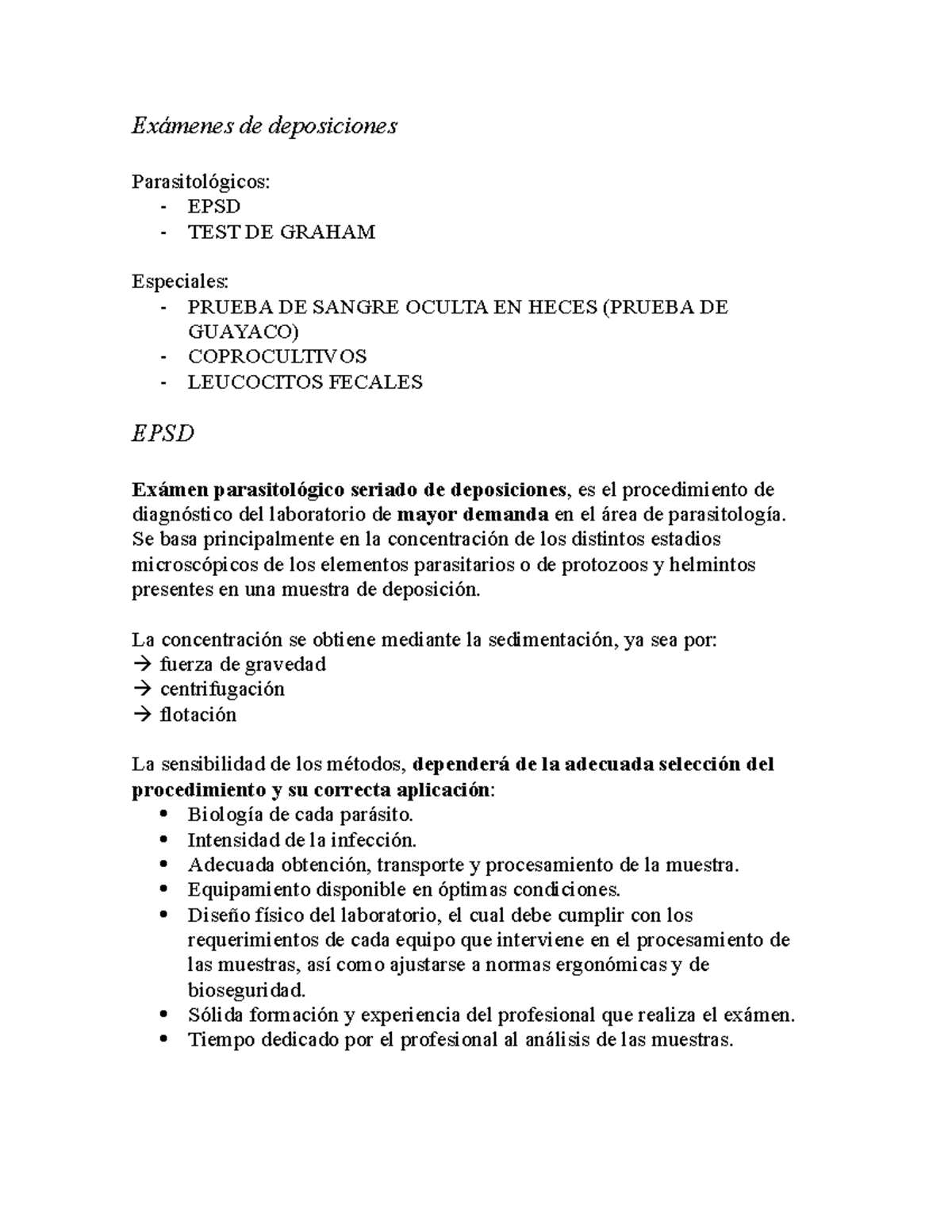 Exámenes de Deposiciones: Métodos y Procedimientos (EPSD) - Studocu
