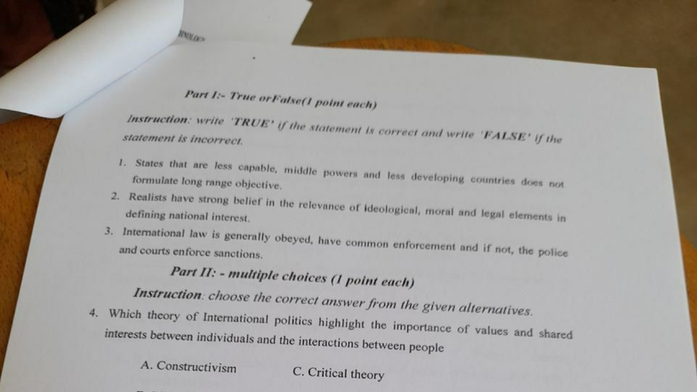 Global Exam 1 - Practical: True/False & Multiple Choice Questions - Studocu