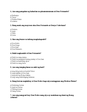 Pagsusulit 1 G10 - PAGSUSULIT: MULTIPLE CHOICE Panuto: Basahin ang bawat tanong at piliin ang ...