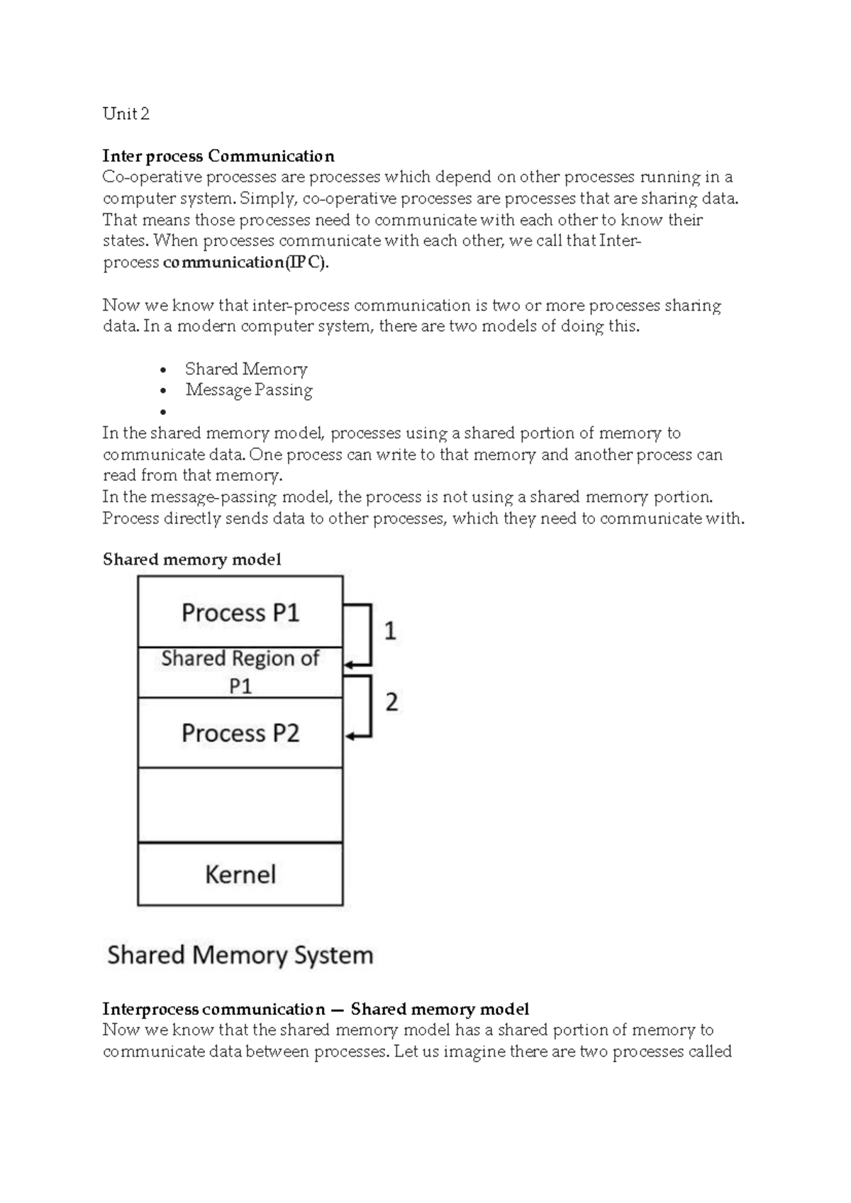 OS 2: Interprocess Communication and Synchronization Techniques - Studocu