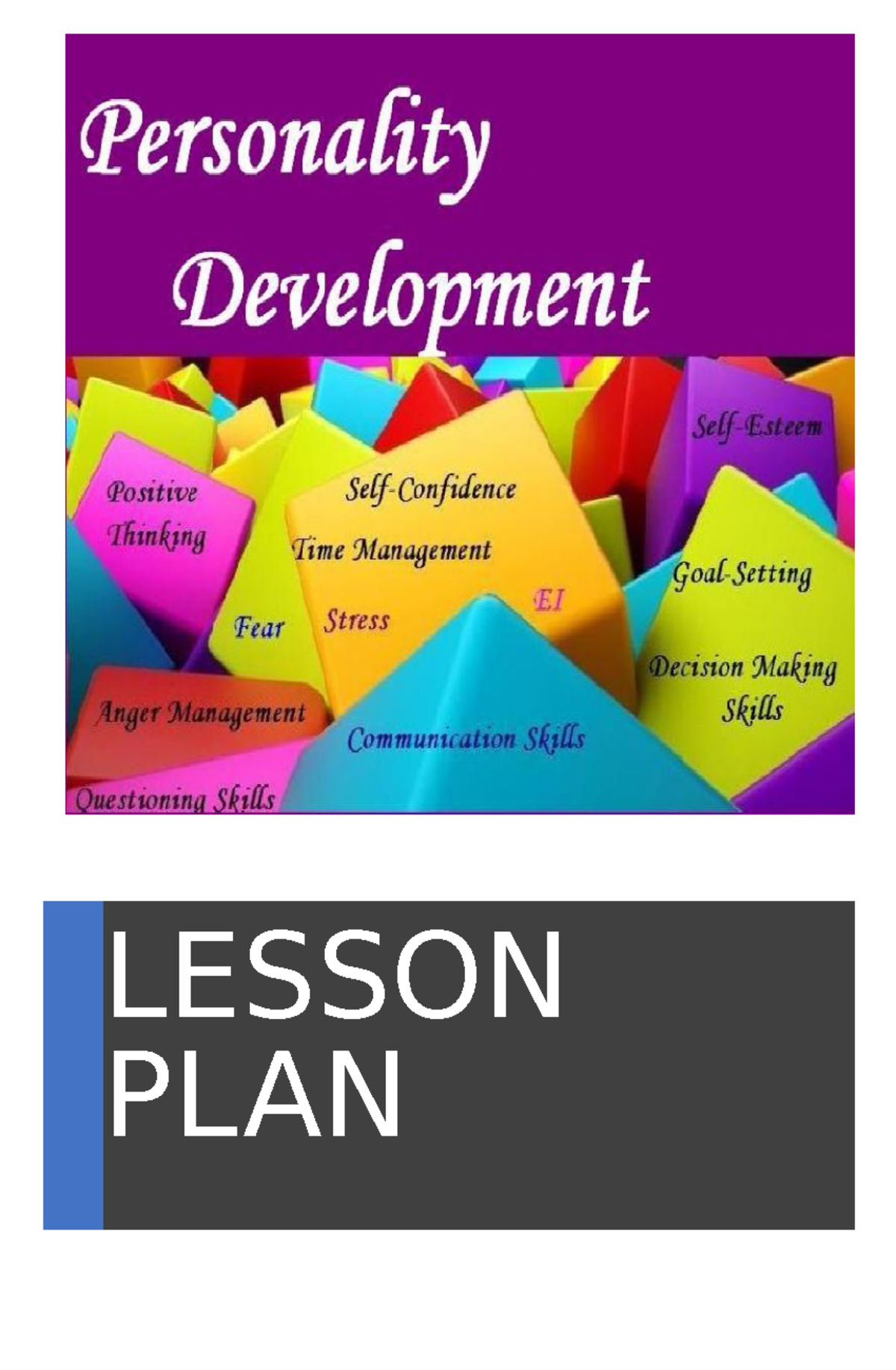 Lesson PLAN - perdev - LESSON PLAN AIVONNE HOPE BALAIS LESSON PLAN ...