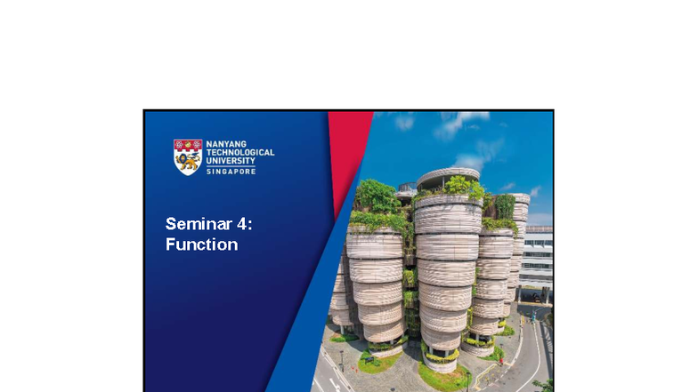 AB0403 LAMS 4 - Seminar 4: Learning Objectives on Functions - Studocu