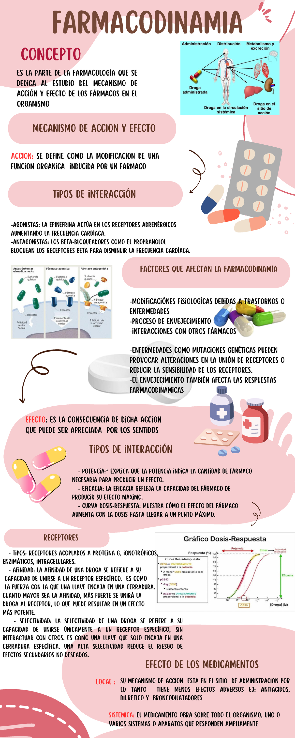 Farmacodinamia: Mecanismos de Acción y Efectos de Medicamentos - Studocu