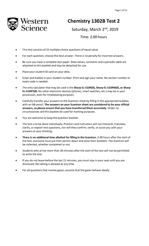 Chemistry Data Booklet 2025 - Chemistry data booklet For use during the ...