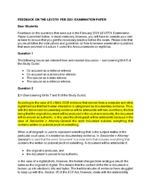 LEV3701 Oct/Nov 2024 Exam Study Guide: Key Concepts & Questions - Studocu